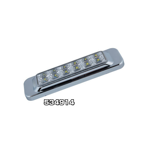 自由な発想で取付できるLEDマーカーメッキカバー付き。●材質 ABS樹脂 ●色 ホワイト ●ピッチ(mm) 120(螺子) ●レンズ色 ホワイト ●定格電圧(V) DC24(最大28) ●LED 12PCS ●寸法(縦×横×高さ)(mm) ...