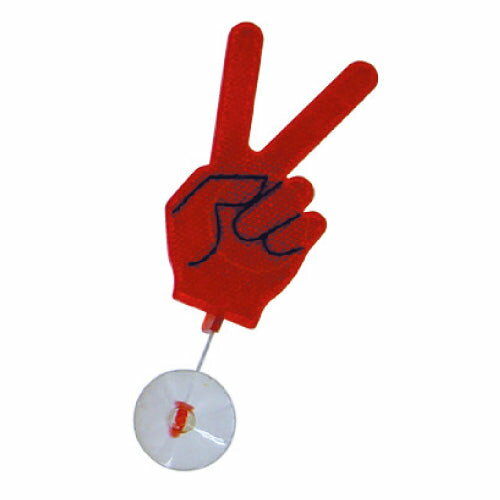 吸盤でガラスにピタリ車の振動で左右にスイングします。●色 レッド