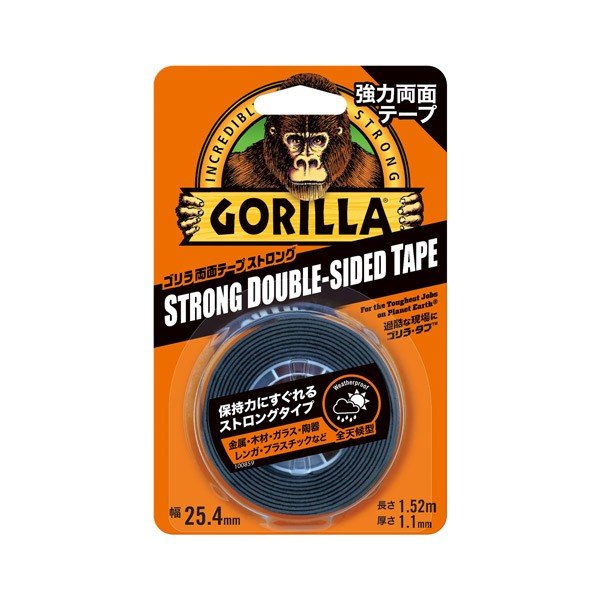 仕様品番：1779色・柄：ブラック規格：1.1mm×25.4mm×1.52m用途：さまざまな素材の固定及び接着使用できるもの：金属(鉄・アルミ・ステンレス・銅など)、木材、ガラス、陶器、レンガ、プラスチック、石材・コンクリート、タイル、硬質...