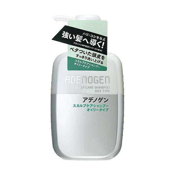 ADENOGEN アデノゲンスカルプケア習慣で男のアタマに自信を。ハリ・コシを与え強い髪に導く。スカルプケアシャンプー髪にハリ・コシを与え、健やかでボリュームのある髪に仕上げる。アデノシンMP(生体内成分アデノシン・ミネラル・ポリクオタニウ...