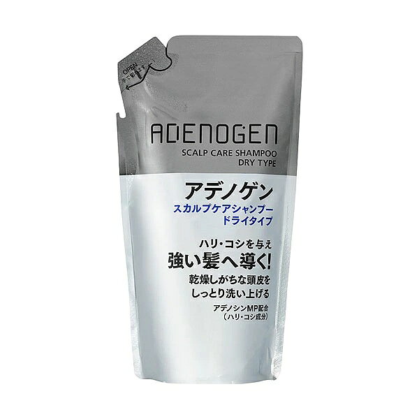 ADENOGEN アデノゲンスカルプケア習慣で男のアタマに自信を。ハリ・コシを与え強い髪に導く。スカルプケアシャンプー髪にハリ・コシを与え、健やかでボリュームのある髪に仕上げる。アデノシンMP(生体内成分アデノシン・ミネラル・ポリクオタニウ...