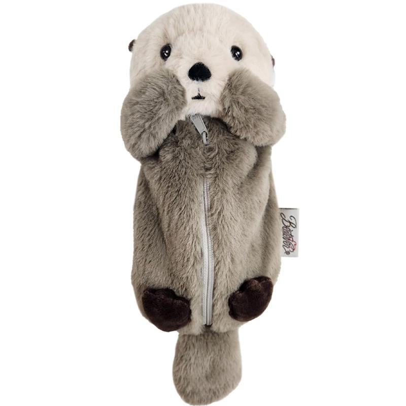 【BESTEVER】ワイルドアニマルペンケース ぬいぐるみポーチ 筆箱 ラッコ Sea Otter 48138アニマル　ラッコ