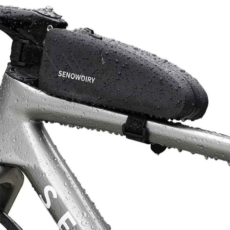 ESLUVE トップチューブバッグ 自転車 フレームバッグ 防水 軽量 簡単装着 ロードバイク クロスバイク対応 スマホ収納可 サイクリング収納 小物入れ スマホ収納可 アクセサリー【ESLUVE流・流線型デザイン】空気抵抗を抑えるスマート...