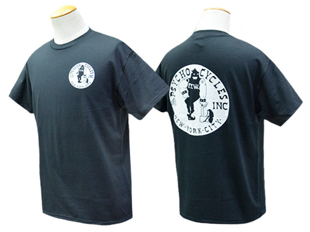 ギフト対応【Printed Crew Neck Tee”Left Chest Axeman”】 商品詳細 【PSYCHO CYCLES/サイコサイクルス】の「Printed Crew Neck Tee”Left Chest Axeman”/...