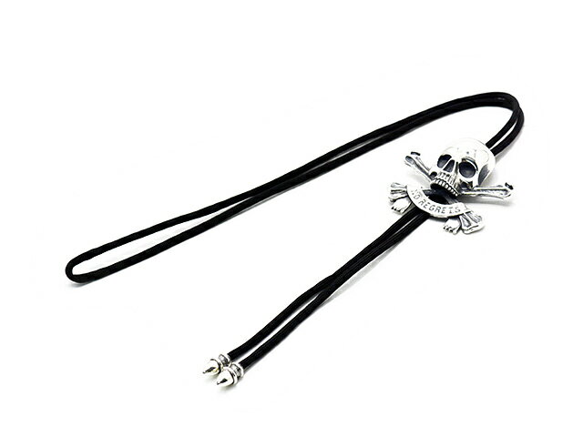 ギフト対応【Special Large Cross Bone Skull Loop Tie】 商品詳細 【Jango/ジャンゴ】の「Special Large Cross Bone Skull Loop Tie/スペシャルラージクロスボーン...