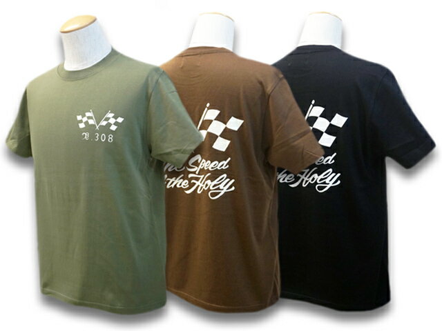ギフト対応【High Quality Crew Neck Tee”Checker Flag"】 商品詳細 【BLUE ROSE.308/ブルーローズ.308】の「High Quality Crew Neck Tee”Checker Flag...