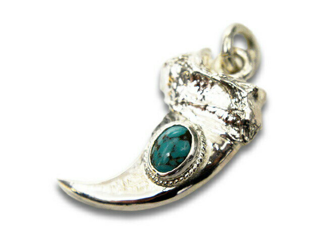 ギフト対応【Medium Bear Claw with Turquoise”Left”】 商品詳細 【FIRST ARROW's/ファーストアローズ】のペンダントトップコレクションより「Medium Bear Claw with Turqu...