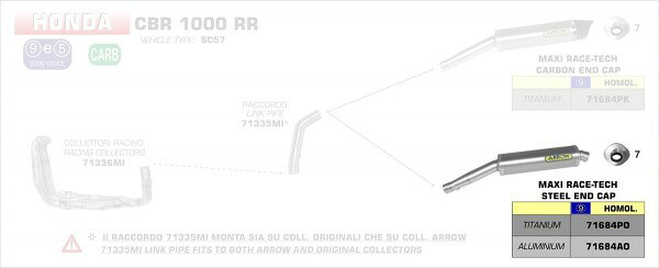 適合車種: HondaCBR 1000 RR (2004-2007)メーカー： アローイタリア部品の種類：純正オリジナル部品アロー純正 メーカーコード： 71684aoアロー 純正品コード： 71684ao品番：71684AOEAN Cod...