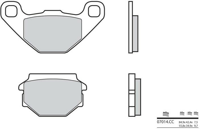 適合車種: FANTIC MOTORBIG WHEEL 50 SACHSZX 125 ZZ 125 メーカー : Brembo Italy製品タイプ : Genuine Original PartsBrembo メーカー品番 : 07014...