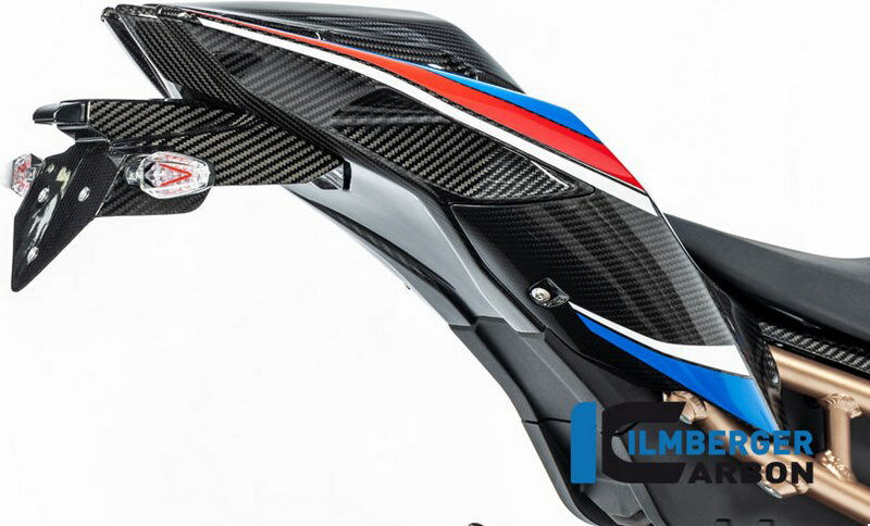 BMW S 1000 RR（2019年〜）用 右テールフェアリング軽量かつ頑丈オリジナルパーツをオリジナルの取り付けポイントと交換。オリジナルと比較して約70%の軽量化。高品質なカーボン製により高い剛性を実現。高品質製造プリプレグ素材をオー...