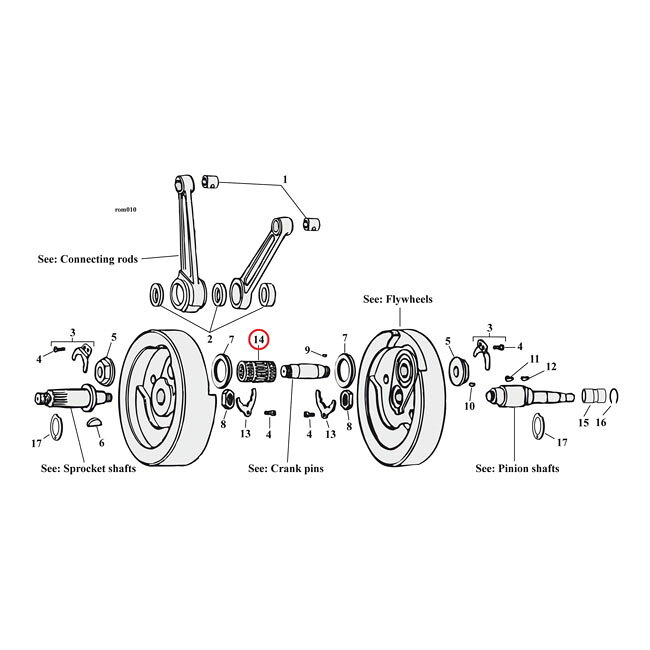 商品番号: 908142Fits To：87-99エボ ビッグツイン(NU)スチール製ケージ付き。オーバーサイズローラーはありません。オーバーサイズクランクピンを使用してください。注：87-99スタイルのコネクティングロッドローラーとリテー...