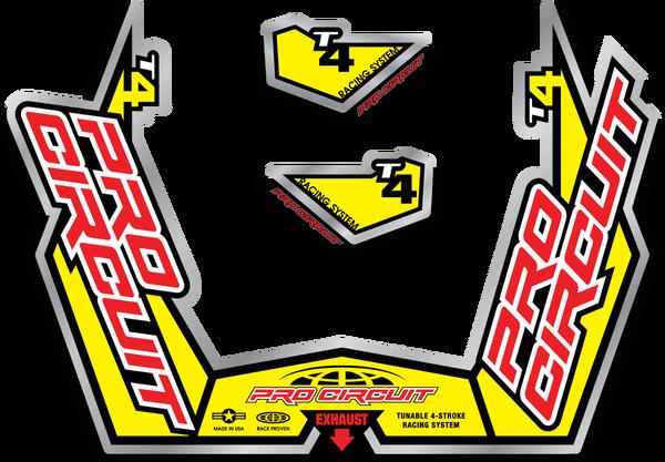 適合車種: No Brand SpecificNo Model Specific Article Code: DC09T4GPReplacement decals for Pro Circuit exhaust systems canist...