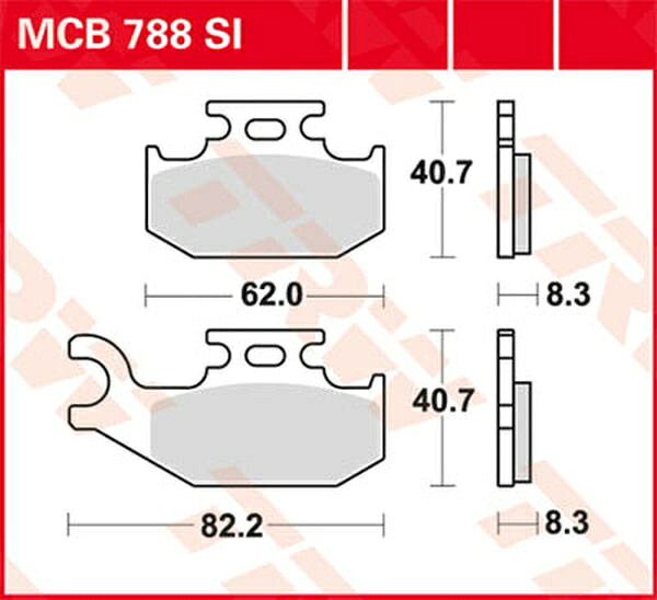 メーカー： TRW イタリア部品の種類：純正オリジナル部品TRW 純正メーカーコード：mcb788siTRW製品コード：mcb788si記事番号：MCB788SI Moto Cross EnduroおよびQuad ATVアプリケーション向け...