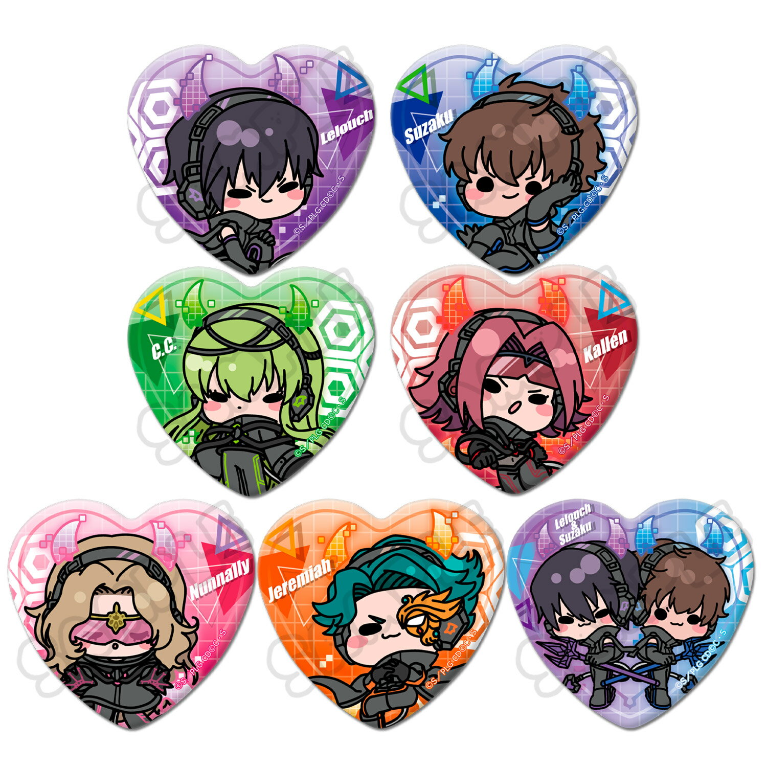 商品詳細発売日2025年9月上旬商品説明『コードギアス 反逆のルルーシュ』第2弾より、ハート型缶バッジの登場です。M-SA(ルルーシュ) M-SB(スザク) M-SC(C.C.) M-SD(カレン) M-SE(ナナリー) M-SF(ジェレミ...