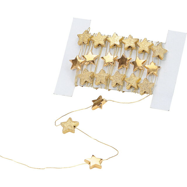 サイズ：L3m・スター直径1.3cm 材　質：プラスチック、ワイヤー製代引き不可の商品となります。 季節商品の為、在庫が瞬時になくなりせっかくのご注文に対応出来ない場合がございますのでご了承下さい。