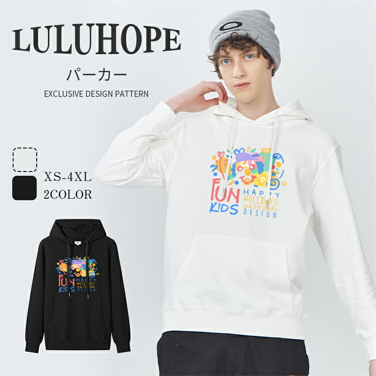 【仕様】 素材：高品質コットン　 重量：約300G カラー：ブラック、ホワイト サイズ：XS-4XL サイズ（約cm） XS：着丈60・胸囲101・肩幅45.5・袖丈56 S： 着丈62・胸囲115・肩幅47・袖丈57.5 M：着丈64.5...