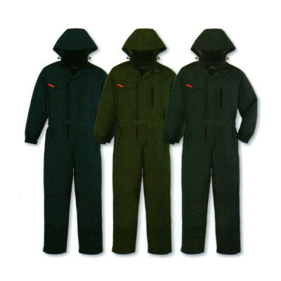 商品説明 商品説明 極寒に強い味方！。 撥水性と防風性を兼ね備えた、軽くて動きやすい防寒続服。 *衿フリース仕様 *胴裏はポリエステル起毛トリコット *内ポケットあり *上下開閉式フロントファスナー *フードにドローコード *ズボン部分にサ...