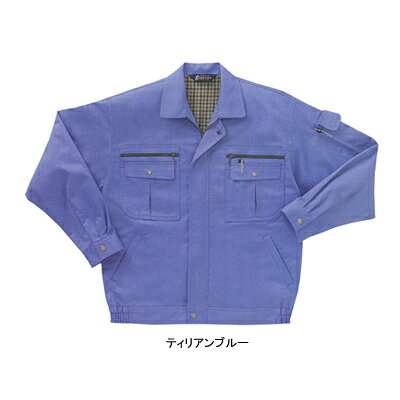 作業服 BC8200XL4L〜5L他のサイズを選ぶ●●商品説明●秋冬用●素材：ポリエステル55％・綿45％●帯電防止素材、ストレッチ、ブルー系●サイズ：S（着丈/59、肩巾/46、袖丈/52、胸囲/108）、M（着丈/62、肩巾/48、袖丈...