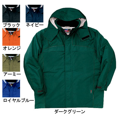 防寒着 28063L4L6L他のサイズを選ぶ●●●商品説明●関連商品※2803防水防寒ブルゾン※2809防水防寒パンツ※2806防水防寒コート●秋冬用●素材/表：ポリエステル100% 裏：ポリエステル100%(アルミメッシュキルト)●アルミ...