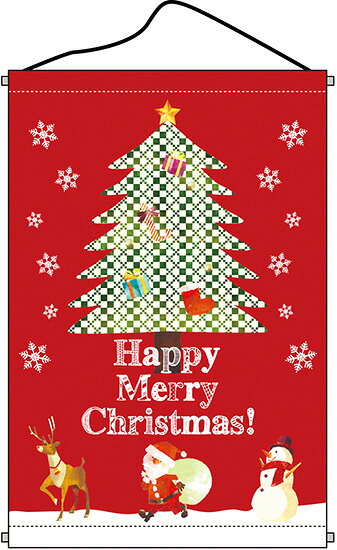 製品仕様品名Happy Merry Christmas! 店内タペストリー(ノーマル) No.1754商品番号1754サイズ／寸法 W600mm×H900mm素材／材質ポリエステル発送予定日3営業日