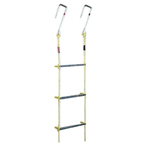 もしもの時の備えとして。はずれ止め付きのカギが特徴です。サイズ横棧:巾340×奥行19×厚20mm、ロープ:8m・Φ12mm、カギ:Φ16mm・内法130mm個装サイズ：38×27×72cm重量個装重量：14000g素材・材質ロープ:リキロ...