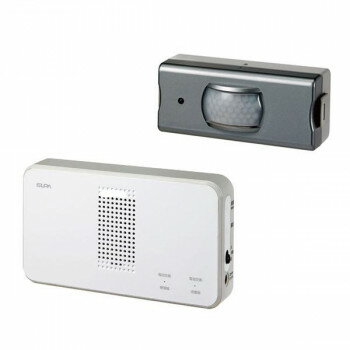 センサータイプの送信器と受信器のセットです。サイズ受信器:幅142×高さ80×奥行29mm(最大値)、送信器:幅110×高さ45×奥行48mm(最大値)個装サイズ：21×22.5×4.6cm重量受信器:約138g(電池除く)、送信器:約80...