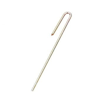 ロープマーカー用の釘です。サイズ直径0.3cm×長さ13.7cm個装サイズ：15×5×20cm重量10g/本個装重量：500g素材・材質スチール仕様ユニクロメッキ仕上げ、ロープマーカー0.3cm/0.6cm/0.8cm用生産国日本fk094...