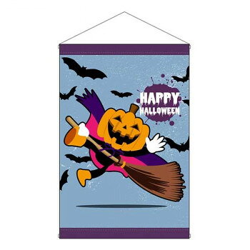 お店に飾って販促アイテムとして使用するのはもちろん、ハロウィンパーティーにも大活躍の可愛いタペストリーです。※北海道・沖縄・離島は別途送料をいただきます。※受注生産品のため、ご注文後のキャンセルはお受けできません。サイズW600×H900m...