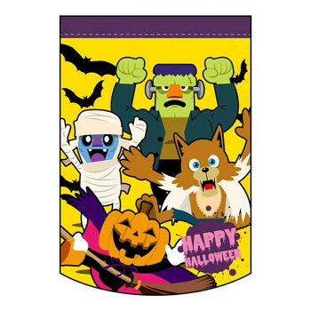 お店に飾って販促アイテムとして使用するのはもちろん、ハロウィンパーティーにも大活躍の可愛いタペストリーです。※北海道・沖縄・離島は別途送料をいただきます。※受注生産品のため、ご注文後のキャンセルはお受けできません。サイズW260×H380m...