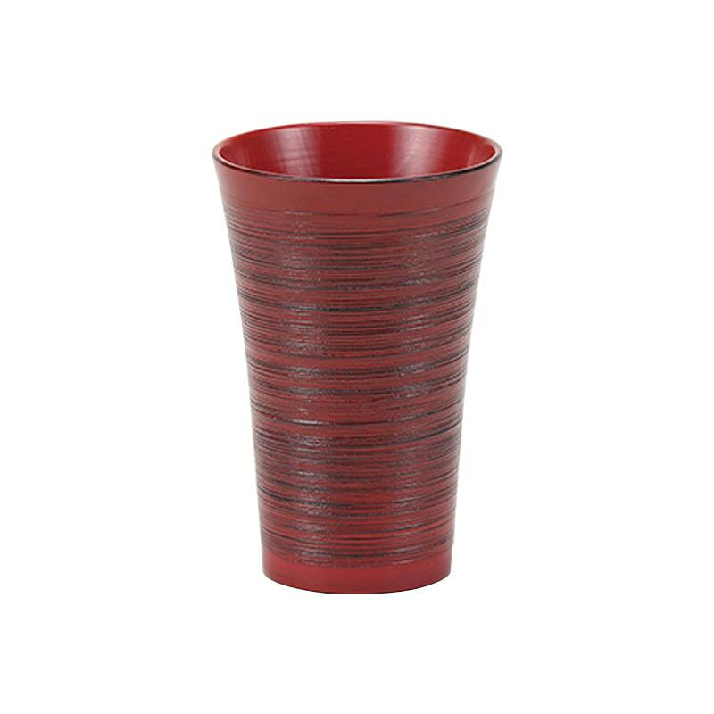 ビール、焼酎、コーヒー、お茶と様々な用途にお使いください。サイズ約Φ9×13cm個装サイズ：10×16×10cm重量約80g個装重量：160g素材・材質天然木(漆塗)仕様容量:約300ml生産国中国(国内再加工)手にしっとりなじむ天然木製漆...