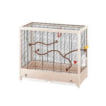 イタリアferplast社製のカナリア・インコ用ケージセットです。エサ入れや水飲み容器や止まり木などが付属しており、すぐに飼育ができます。木製の風合いとスチールネットで、シンプルながら高級感があふれる鳥かごで、どんなお部屋にもマッチします。...