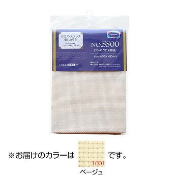 均一に織られているので刺しやすく、糸も通しやすいです。サイズ約90cm×50cm個装サイズ：30.5×19.6×0.9cm重量個装重量：150g素材・材質綿100％仕様手洗いOK洗濯機洗い、タンブル乾燥不可【打込目数】11カウント/1インチ...