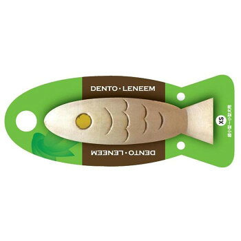 ニームはインド原産の植物。ニームの木をかじることでワンちゃんの歯の健康をサポート。魚の目の部分にトリーツなどを入れると、飽きっぽいワンちゃんも夢中になります。サイズ個装サイズ：3×3×10.3cm重量個装重量：45g成分ニーム木生産国ベトナ...