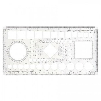 裏返してご使用になれば、インキが滲まないテーパーエッジ付です。サイズ115×225×2.0mm個装サイズ：25.3×12×1cm重量37g個装重量：74g素材・材質耐衝撃アクリル樹脂(PMMA)仕様円、正方形、正三角形、楕円生産国日本fk0...