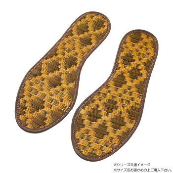 い草を使用したインソールです。い草には消臭抗菌機能があります。さらりとした触り心地でむれにくい。※お使いのブラウザ・モニター等の環境により、実際の商品と多少色が異なって見える場合がございます。※北海道、沖縄、離島は、別途送料が発生致します。...