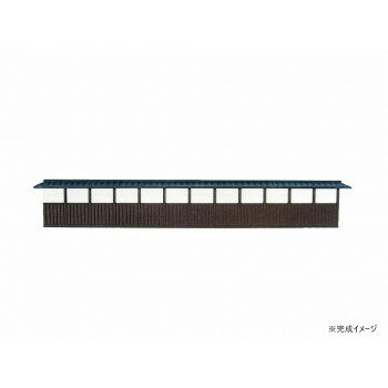 土塀のキットです。みにちゅあーとキットは、細部まで精密にレーザーカットされたカラー硬質紙を貼り重ねて組み立てればOK。色付きの厚紙なので塗装することもなく精巧な模型が完成します。完成した模型は、とても紙とは思えない、しっかりとした質感、強度...