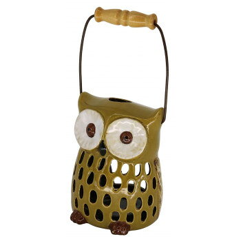フクロウの可愛いキャンドルホルダーです。サイズW120×H160×D115mm個装サイズ：13.0×17.5×13.5cm重量0.6kg個装重量：800g素材・材質陶器生産国中国fk094igrjs