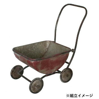 ガーデン用のフラワーワゴンです。※商品の車輪は実用的なものではありません。※耐水性はありません。サイズW400×H440×D250mm個装サイズ：25.0×44.0×40.0cm重量1.5kg個装重量：1500g素材・材質鉄仕様組み立て式生...