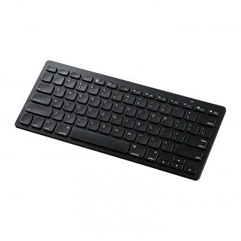 iPad/iPhoneシリーズに対応したBluetoothキーボードです。アイソレーションのパンタグラフタイプです。英語配列なのでキーの印字のまま入力できます。キーピッチは入力しやすい19mmタイプです。持ち運びやすいサイズで軽量です。使わ...