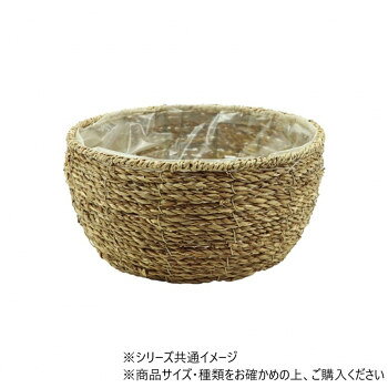 浅丸シーグラスナチュラルのフラワーバスケットです。サイズΦ23×H11cm個装サイズ：25×25×11cm重量個装重量：1000g生産国中国fk094igrjs