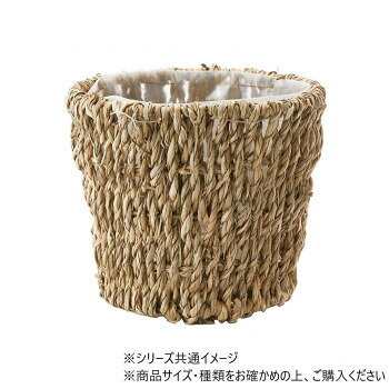 PPシーグラスポット3号のフラワーバスケットです。サイズΦ12×H10.5cm個装サイズ：13.1×12.9×10.9cm重量個装重量：110g生産国中国fk094igrjs