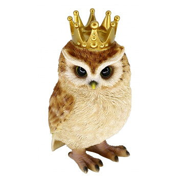 フクロウのオブジェ。顔の表情をみているだけで、癒されます。細部までこだわった作りで、フクロウの特徴をよくとらえられています。サイズW95×H180×D95mm個装サイズ：21.0×13.0×13.0cm重量500g個装重量：800g素材・材...