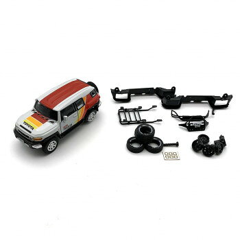 1/64スケール、トヨタ FJ Cruiser 15 RHDのモデルカーです。サイズ個装サイズ：12.5×5.5×4.5cm重量個装重量：60g素材・材質ダイキャスト他仕様スケール:1/64カラー:ホワイト生産国中国fk094igrjs