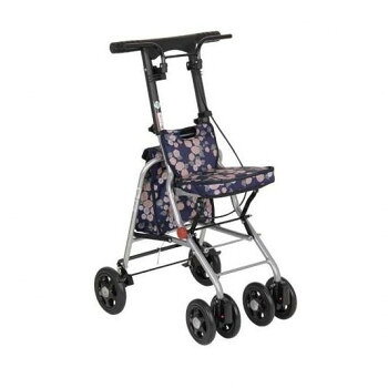 連動式のブレーキなので、片手でブレーキを握っても両方のタイヤにブレーキが掛かるので安心です。足元のストッパーを上げると駐車ブレーキが掛かります。押して側にバッグが付いているので出し入れ簡単です。サイズ組立時:幅410×奥行525×高さ815...