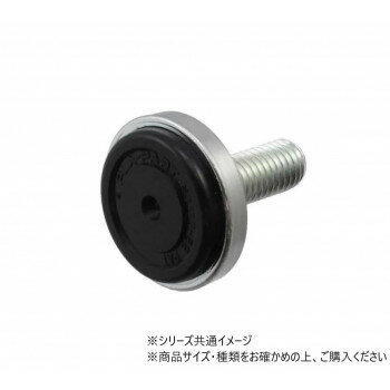 重量物(什器等)に適したハイグレードタイプです。テーブルやいすの高さ調整にお使いいただけます。サイズ個装サイズ：8×8×5cm重量43g個装重量：500g素材・材質ボルト:鋼(3価クロメート)、本体:ZDC(亜鉛ダイカスト)、底部:ABS仕...