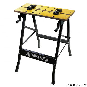 平板、角材、丸棒など色々固定できます。工具を収納できる便利なツールラック付!収納時にスペースを取らない折りたたみ式!スキー板や、スノーボードのロウ塗り作業にも最適です。サイズ板厚:約18mm、テーブルサイズ:約幅605×奥行120×厚さ18...
