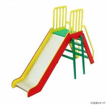 すべり台のキットです。カラフルなすべり台はパーツ数も多くないので、簡単に作ることができます。※みにちゅあーとキットはキット商品です。完成品ではございません。サイズW17×D60×H40mm個装サイズ：17.9×10.4×0.4cm重量個装重...