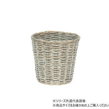 天然素材特有の色ムラと、かすれたようなウォッシュ加工で、新しくもどこか古めかしいシャビーシックに仕上げた柳製バスケットです。※水濡れや強く擦れた場合など、色落ちや色移りすることがあります。サイズΦ27×26cm個装サイズ：27×27×26c...