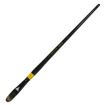 長軸タイプ。特に油彩に適しています。サイズ穂丈27.0mm、穂巾14.9mm、全長324mm個装サイズ：33×3×2cm重量個装重量：20g素材・材質穂先:PBT、口金:真鍮にクロームメッキ、軸:木製生産国日本fk094igrjs