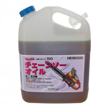 精製された鉱油に厳選した添加剤を配合した専用オイルです。※メーカー説明書を確認の上、注油してください。内容量4Lサイズ個装サイズ：21×13×26cm重量個装重量：4000g仕様用途:チェーンソーのソーチェン、ガイドバーの潤滑(エンジン・電...